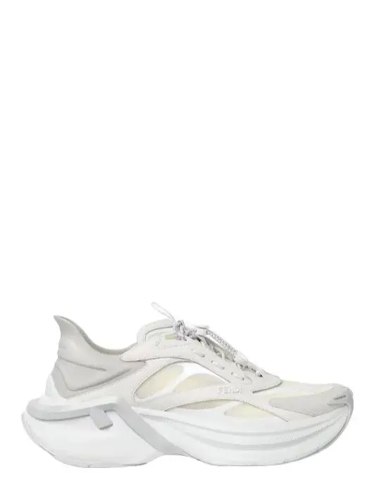 Fendi F-light Lace-up Sneakers - White