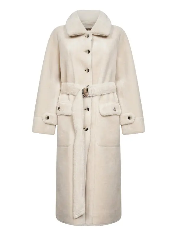 URBANCODE Reversible Belted Coat - Nude