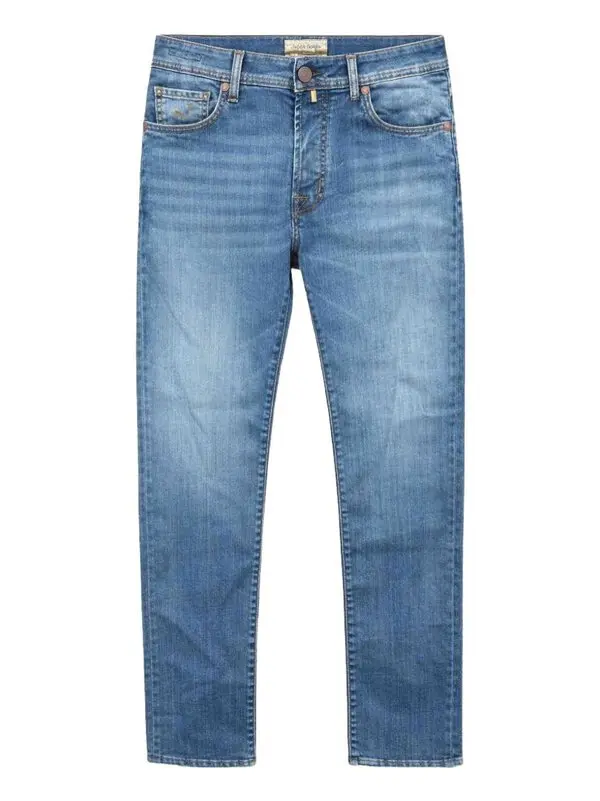Jacob Cohen Jeans With Belt Loops And Side Pockets - Blue