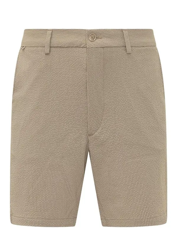 Hugo Boss Kane Regular Fit Textured Shorts - Nude