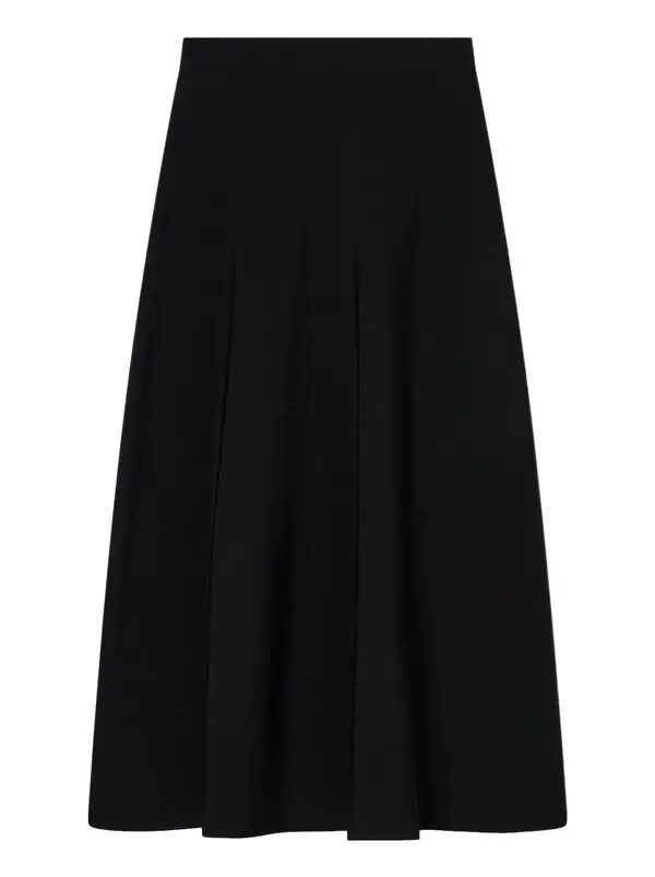 Emporio Armani Flared A-line Skirt - Black