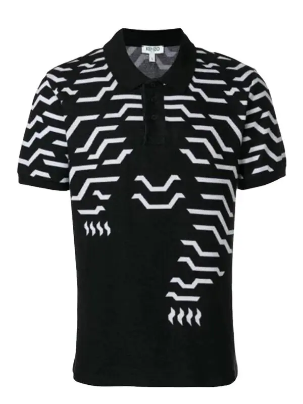 Kenzo Lapel Polo Shirt - Black