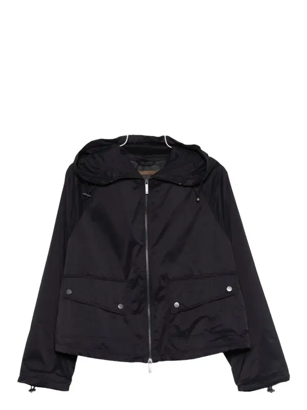 Emporio Armani Hooded Zip-up Jacket - Blue