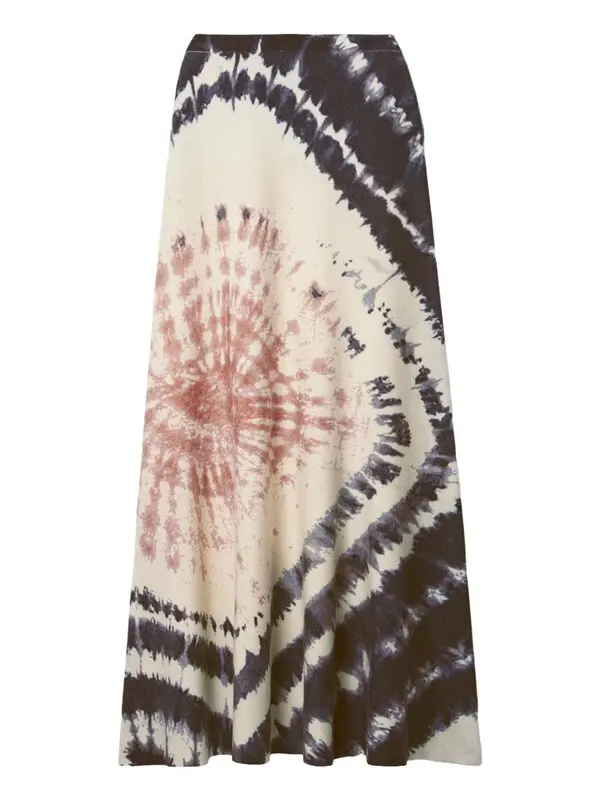 Gabriela Hearst Tie-dye Midi Skirt - Nude