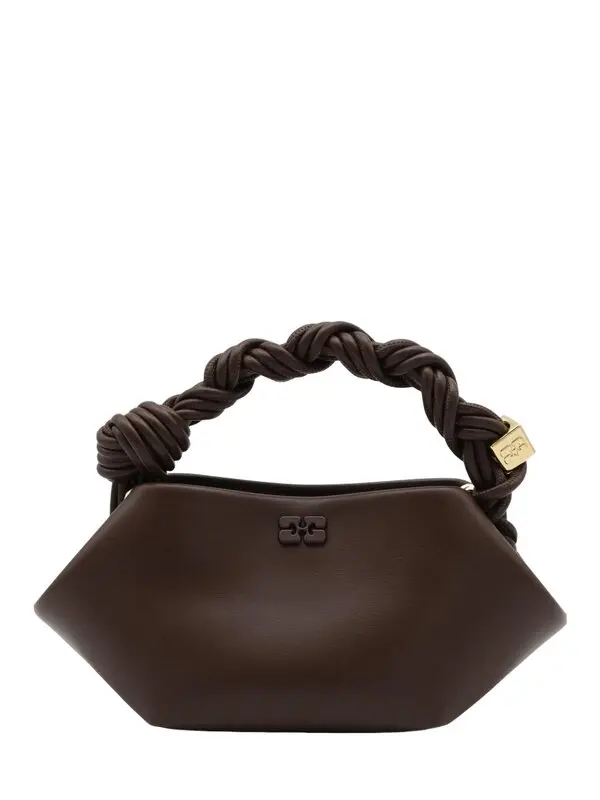 GANNI Twisted Handle Mini Bag - Black