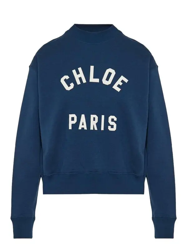 Chloé Logo Sweatshirt - Blue