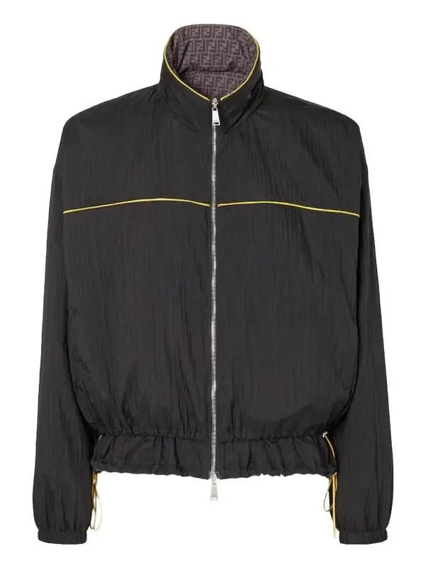 Fendi Reversible Logo Track Jacket - Black
