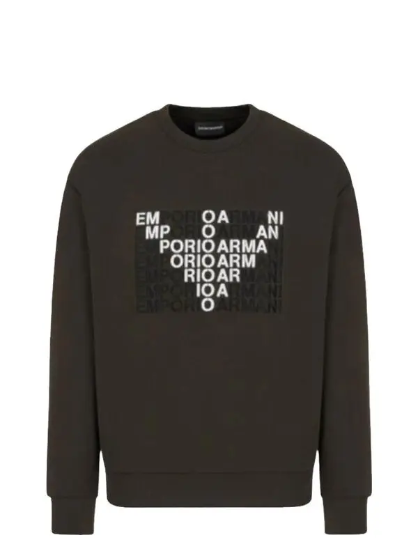 Emporio Armani Logo Print Sweatshirt - Black