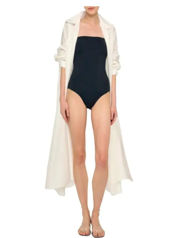 Norma Kamali Oversized Shirt Dress - Snow-white