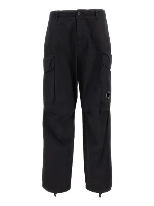 C.P. COMPANY Lens Detailed Cargo Pants - Black