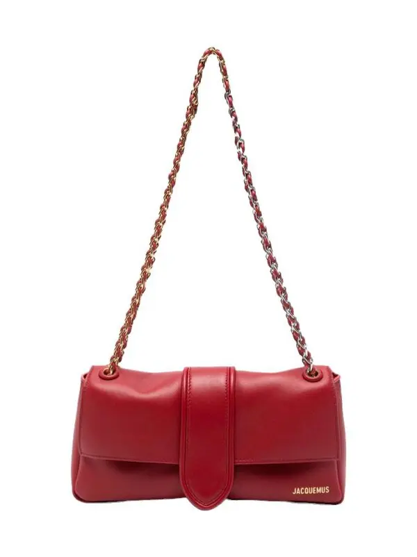 Jacquemus Le Bambino Chain Shoulder Bag - Deep Red
