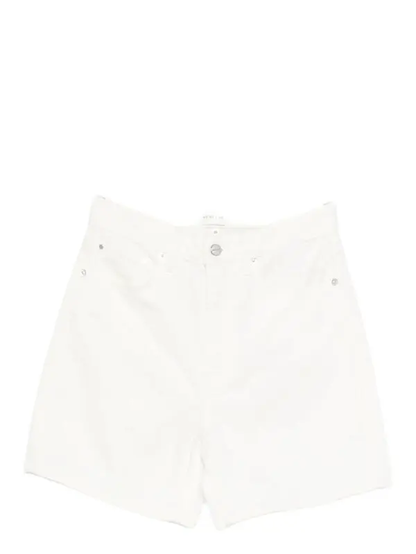 ANINE BING Kat High-waist Denim Shorts - White