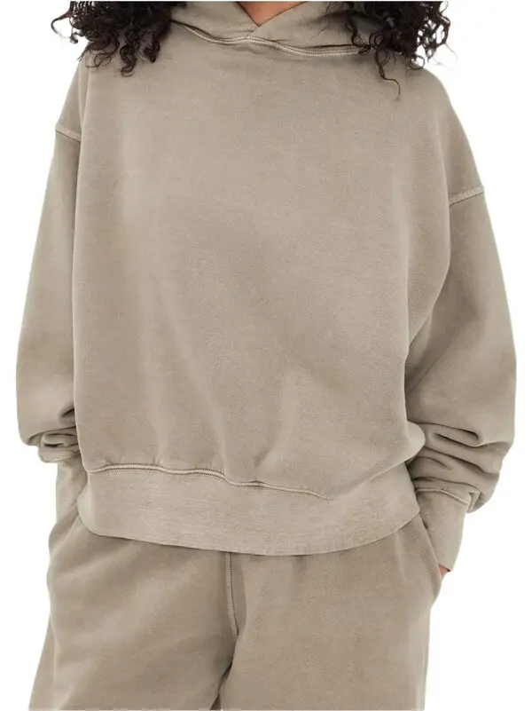 SLVRLAKE Long-sleeved Hooded Sweatshirt - Nude