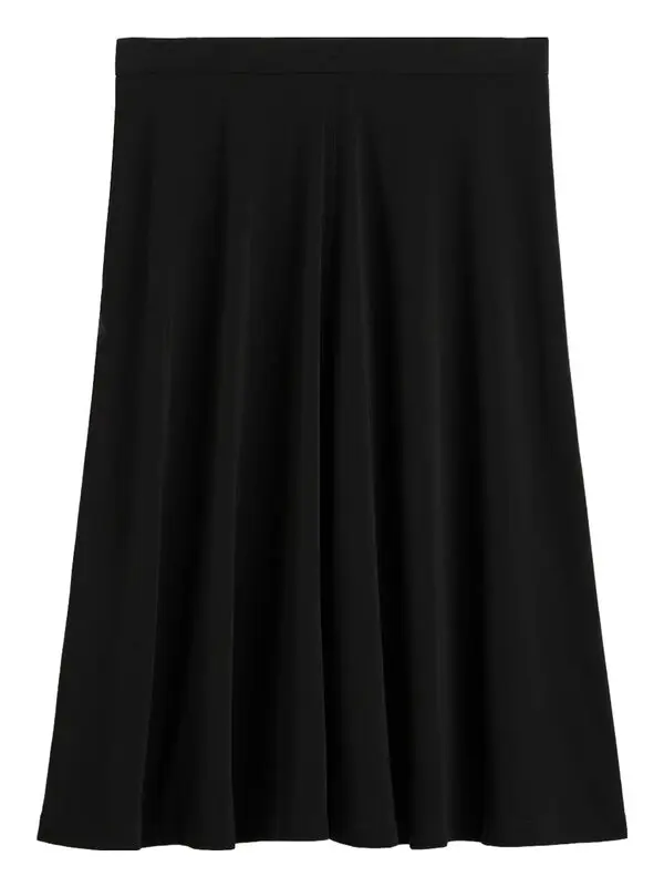 TOTEME A-line Fluid Midi Skirt - Black