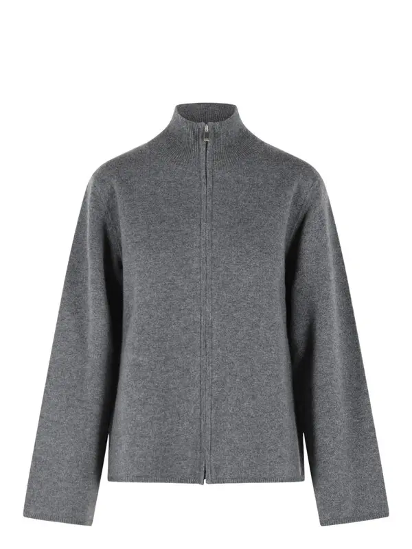 Loulou De Saison Long-sleeved Knitted Cardigan - Gray