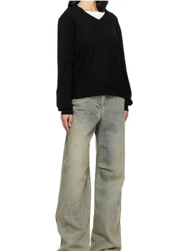 ENTIRE STUDIOS V-neck Sweater - Black