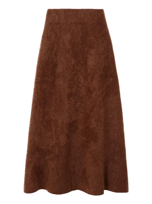 LISA YANG Asta Skirt - Brown
