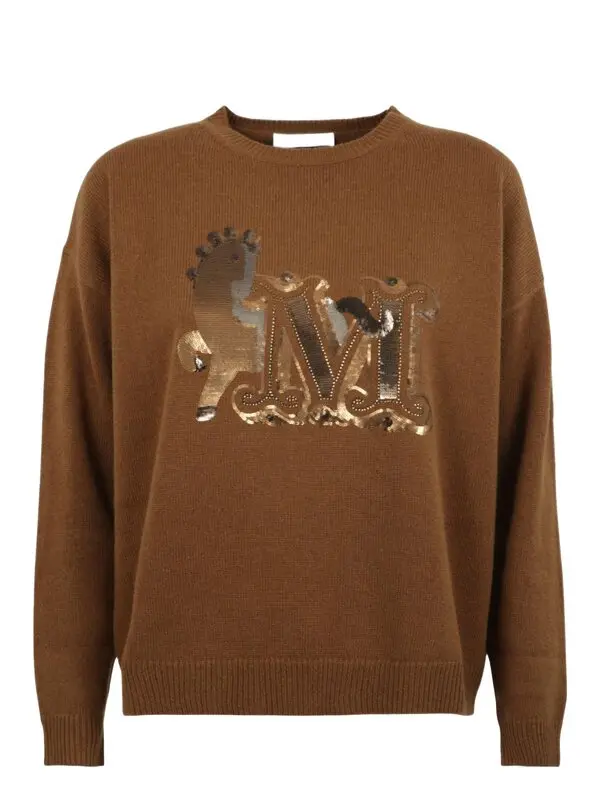 Max Mara Embellished Knitwear - Brown
