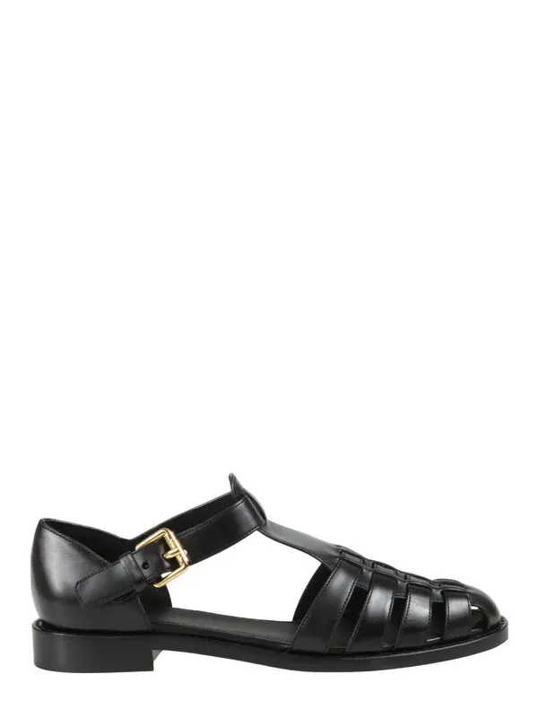 Church's Leather Caged Sandals - Black