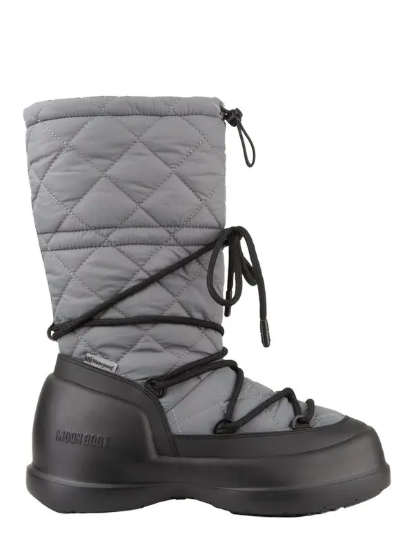 Moon Boot Quilted Winter Boots - Grey
