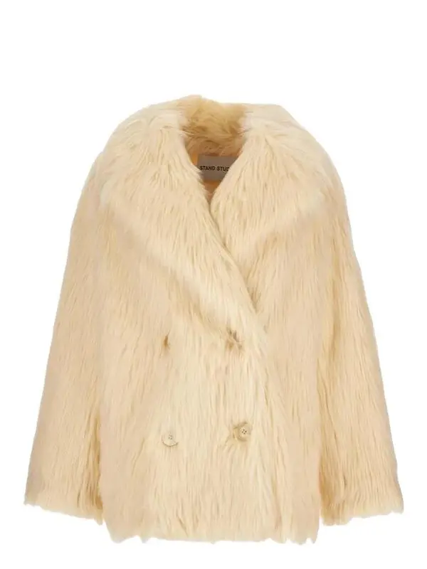 STAND STUDIO Katalina Faux-fur Coat - Nude