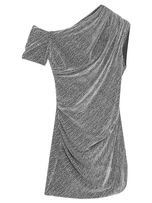 IRO PARIS Asymmetric Mini Dress - Gray