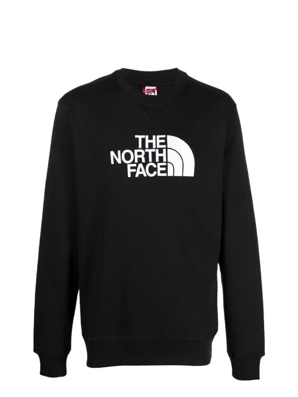 The North Face Logo Print Crewneck Sweatshirt - Black