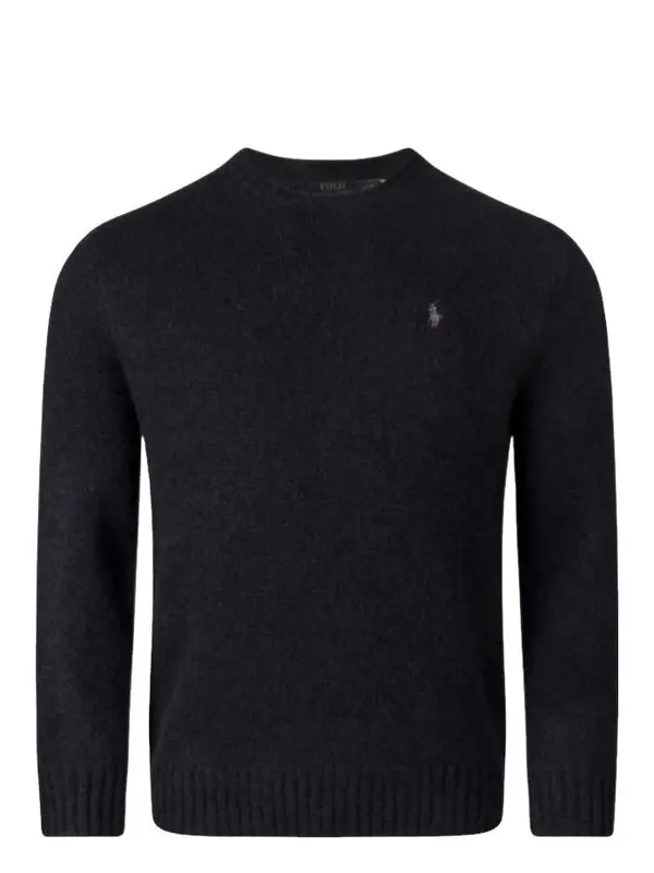 Polo Ralph Lauren Embroidered Crewneck Jumper - Black