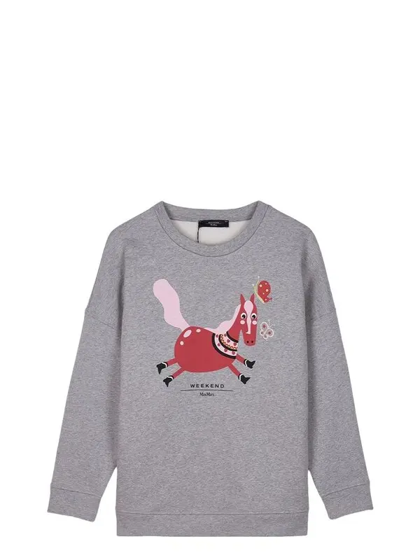 Max Mara Long-sleeved Sweatshirt - Gray