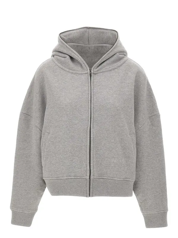 ENTIRE STUDIOS Zip-up Hooded Sweater - Gray