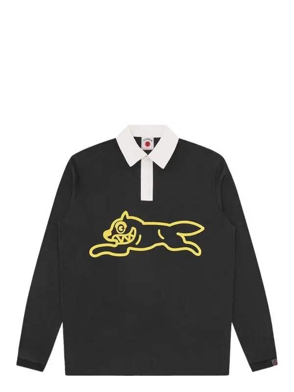 ICECREAM Long Sleeve Logo Print Shirt - Black