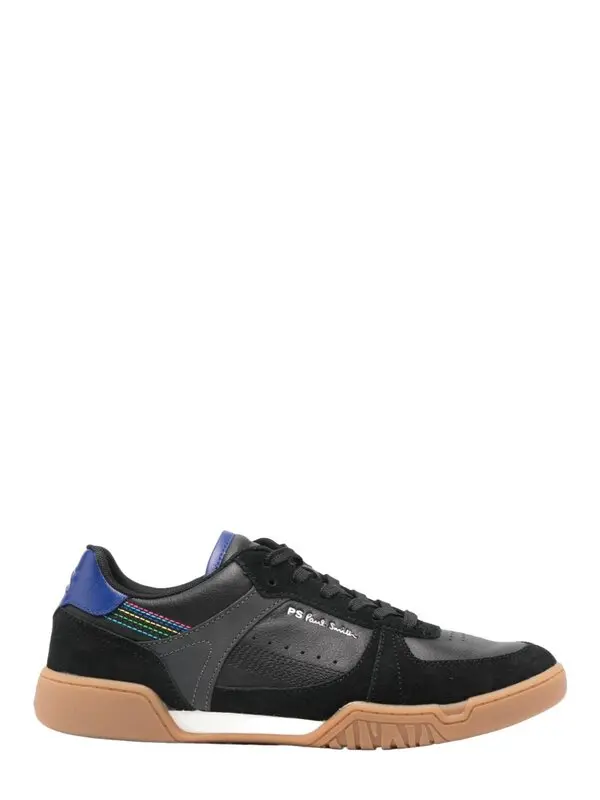 Paul Smith Round Toe Lace-up Athletic Sneakers - Black