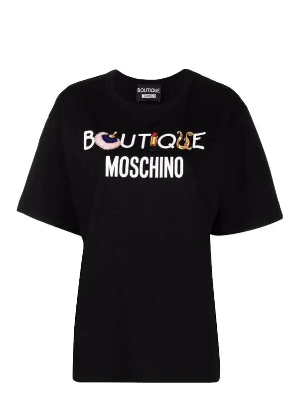 Moschino Printed T-shirt - Black