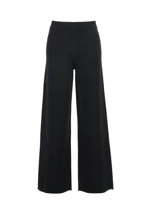 P.a.r.o.s.h Punto Milano Wide-leg Trousers - Black