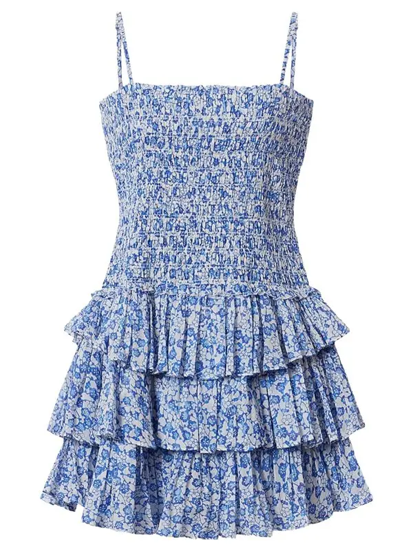 Isabel Marant Étoile Elodie Floral Mini Dress - Blue