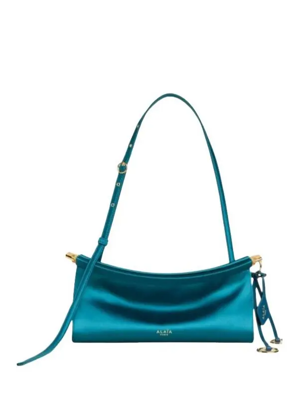 Alaïa Small Le Click East West Shoulder Bag With Ring Detail - Emeraude