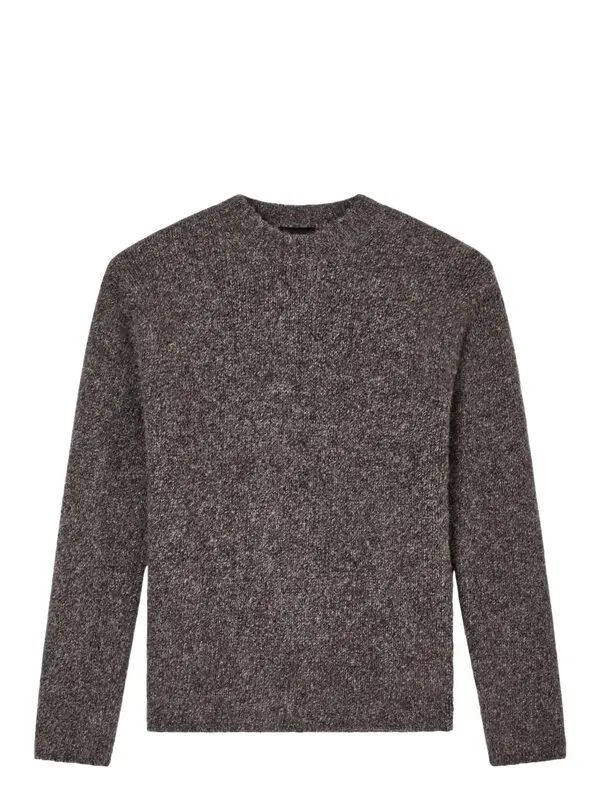 Emporio Armani Wool Crew-neck Sweater - Black