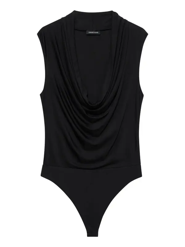 ANINE BING Jeanette Sleeveless Bodysuit - Black