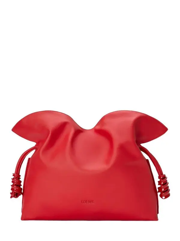 Loewe Coil Flamenco Clutch Bag - Scarlet