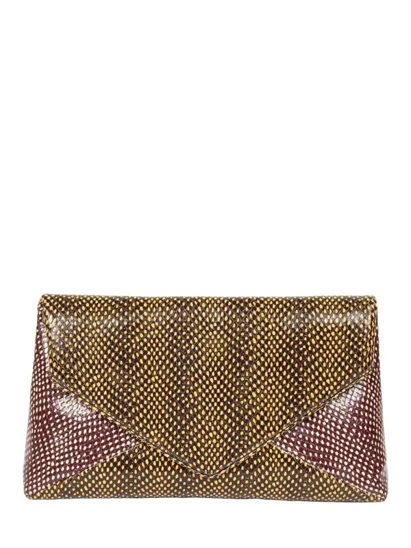 Dries Van Noten Dot Patterned Envelope Shoulder Bag - Brown
