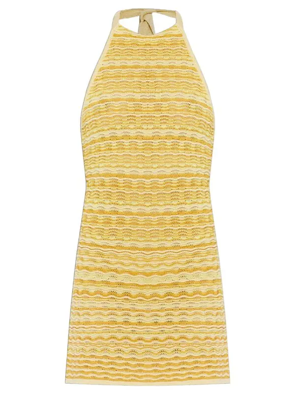 Cult Gaia Erina Knit Mini Dress - Yellow