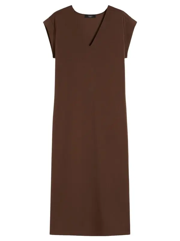 Max Mara Milano Jersey Dress - Chocolate-colored