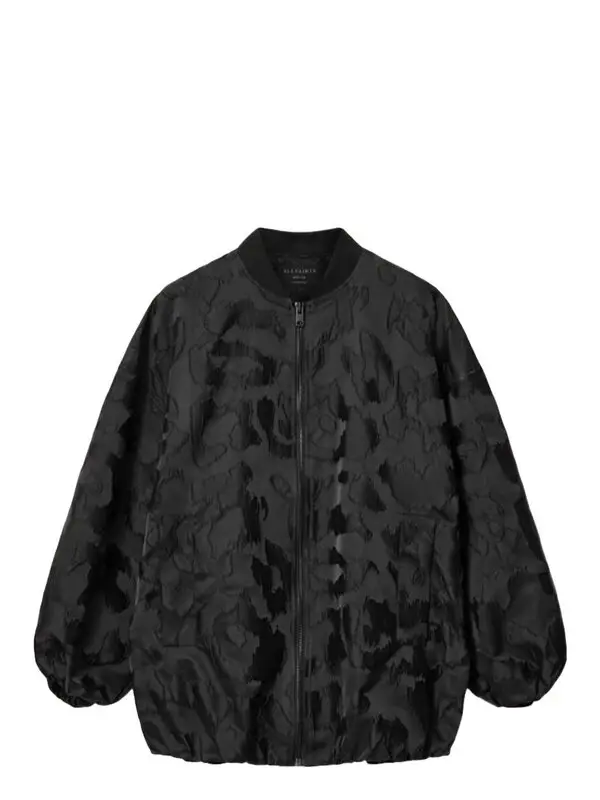 ALLSAINTS Bayse Oversized Bomber Jacket - Black