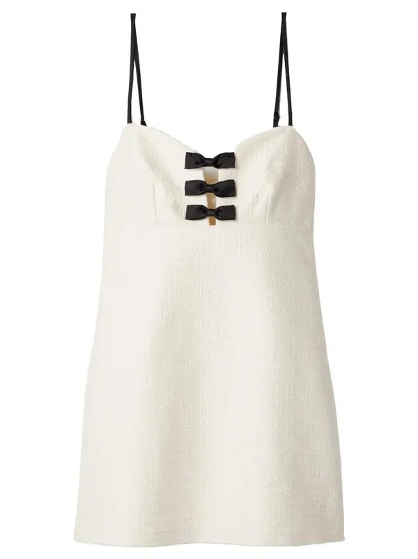 LoveShackFancy Adelaide Mini Dress - Cream