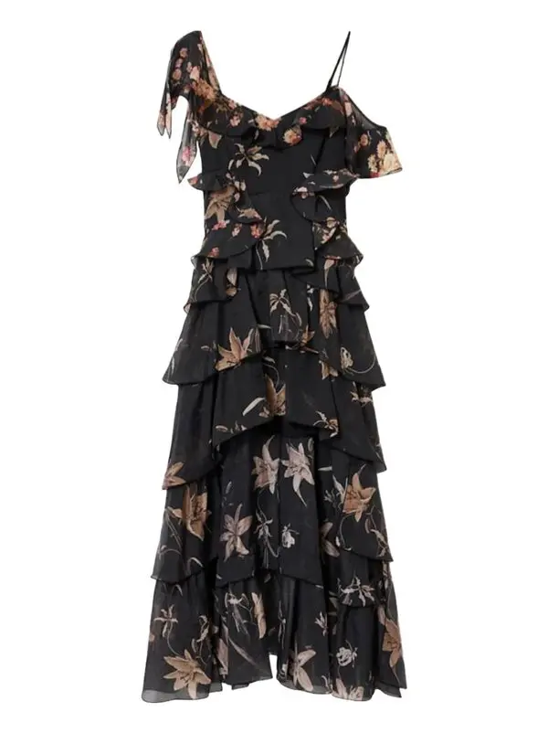 ALLSAINTS Sienna Ruffle Maxi Dress - Petra Tan