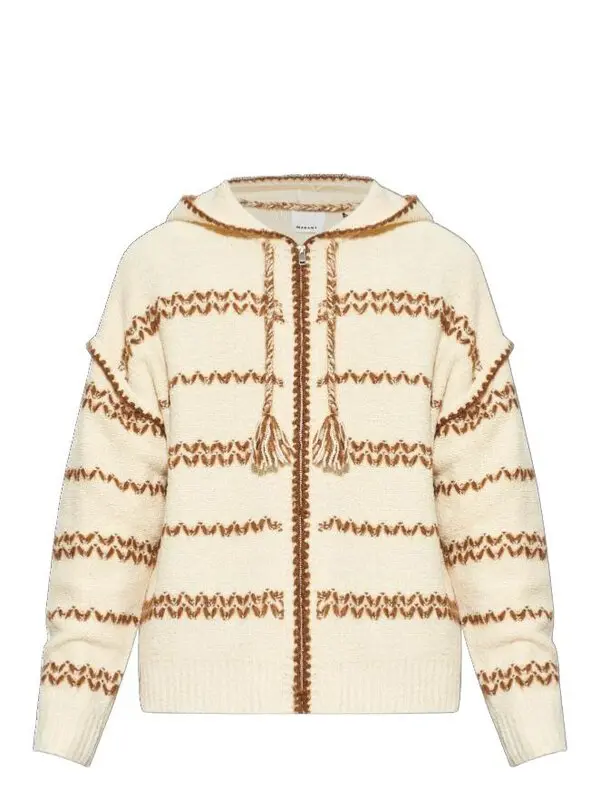 Isabel Marant Étoile Hooded Knitted Jacket - White