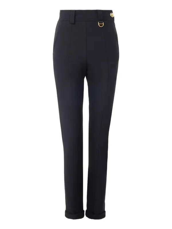 Chloé High-waisted Tailored Trousers - Black