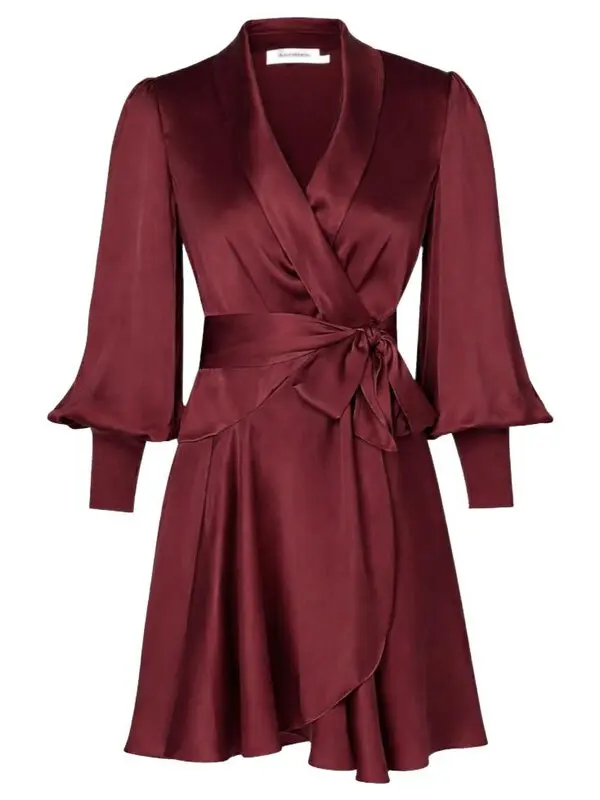Zimmermann Wrap Mini Dress - Red