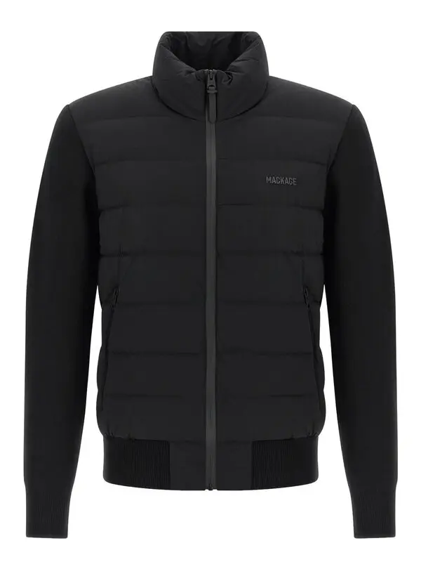 Mackage Haneycity Quilted Zip Cardigan - Blue