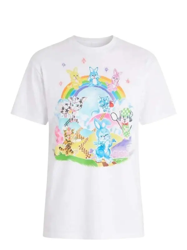 Kenzo Cartoon Printed Crewneck T-shirt - White